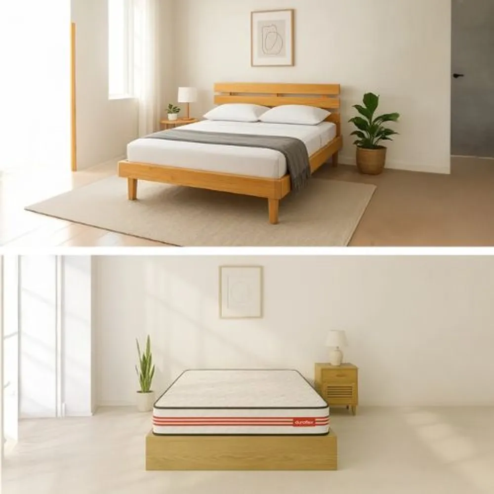 Bed & mattress Combo - Ultra Premium on Rent in Bangalore | RentoMojo.com