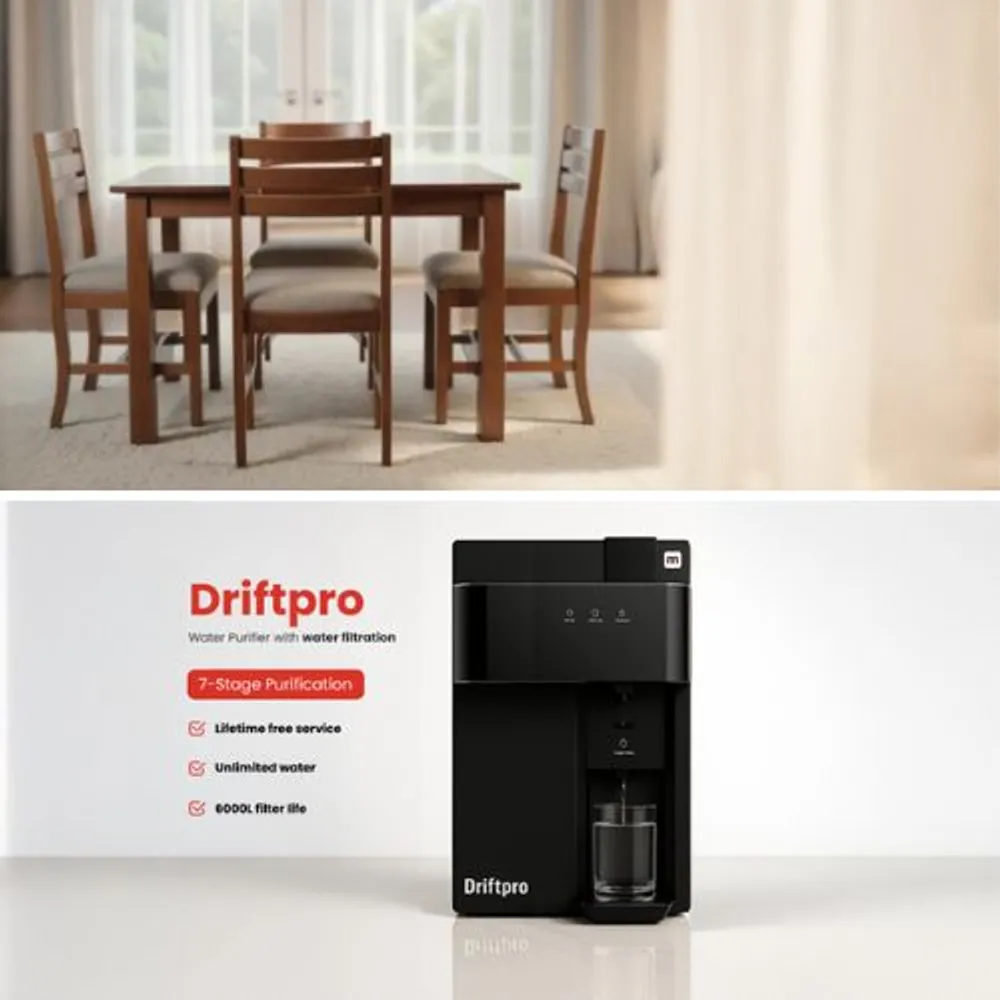 Purifier + 4 Seater Dining on Rent in Pune | RentoMojo.com