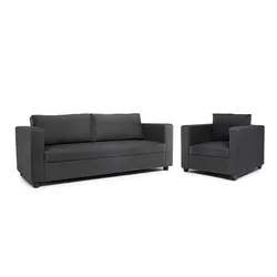 Felix 3+1 Seater Sofa Ash Grey on Rent in Lucknow | RentoMojo.com