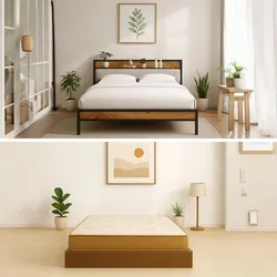 Bed & mattress Combo - Premium on Rent in Bangalore | RentoMojo.com