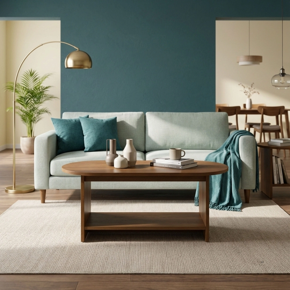 Mocha Centre Table (Walnut) on Rent in Pune|Rentomojo
